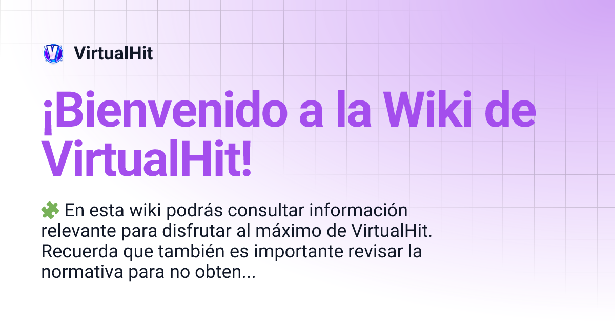 ¡Bienvenido a la Wiki de VirtualHit! | VirtualHit